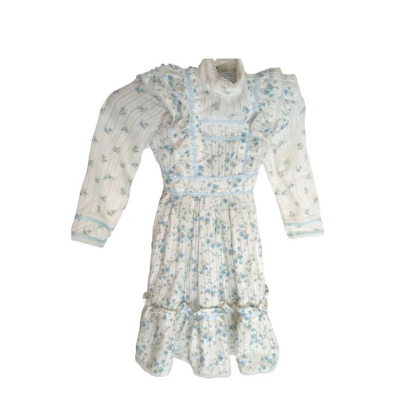 Hand Made | Dresses | Vintage Girls Size 5 Prairie Handmade Circle ...
